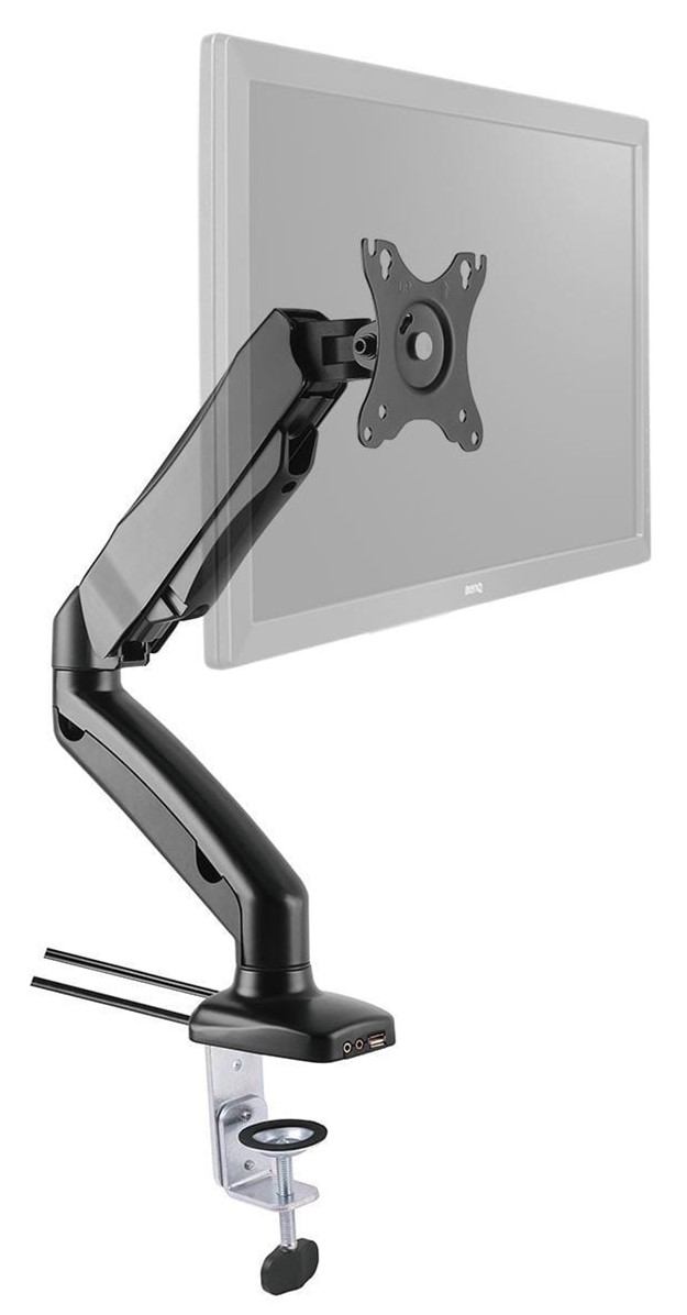 Single Gas Spring Lcd Monitor Arm Stand